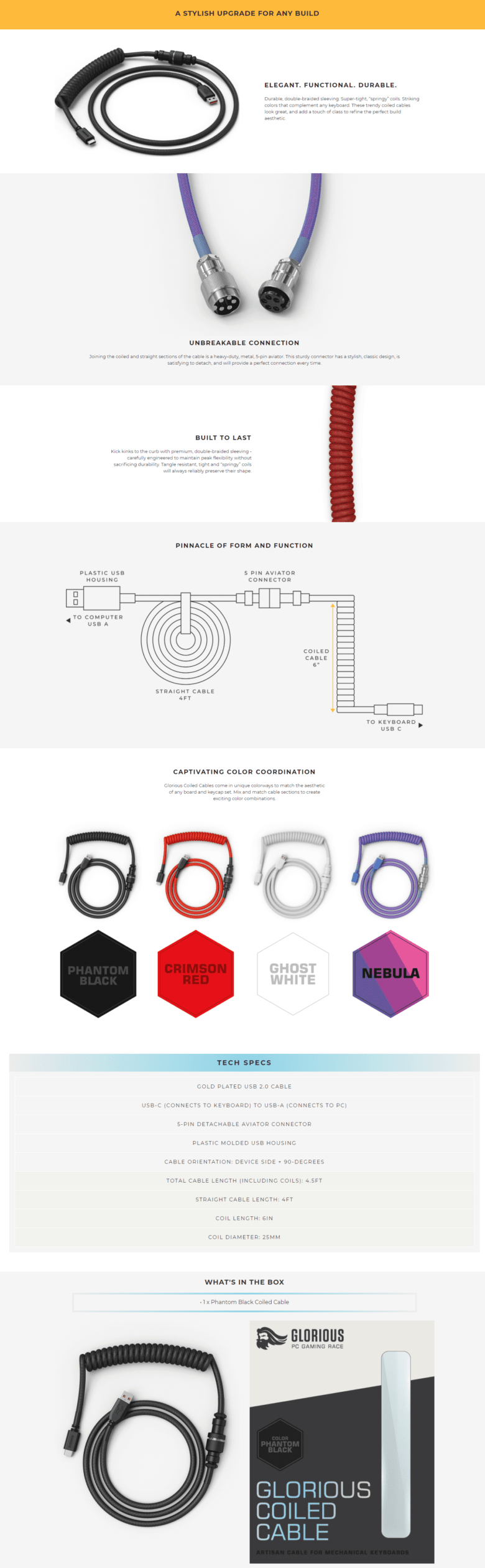 GLORIOUS COILED CABLE