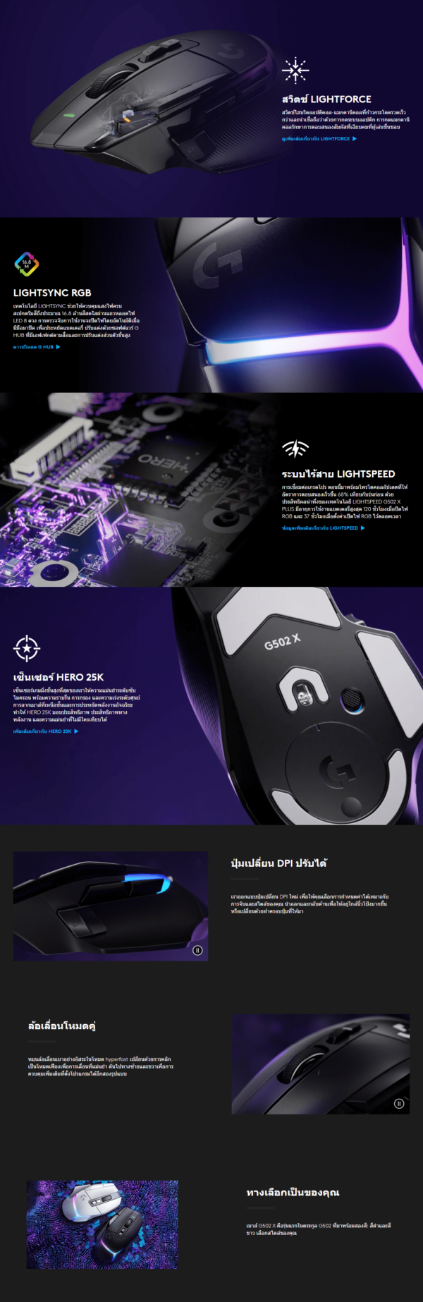 LOGITECH G502 X PLUS