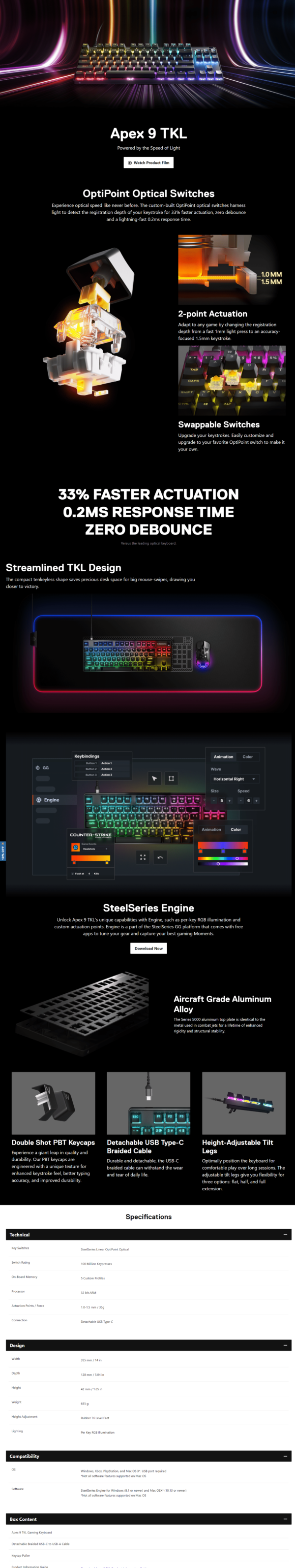 STEELSERIES APEX 9 TKL (EN)