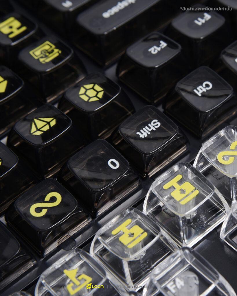 LOGA CRYSTAL SERIES : 132 KEYS CLEAR KEYCAP SET