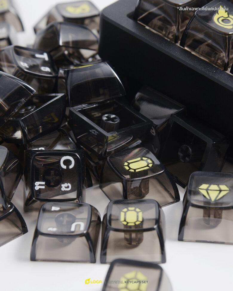 LOGA CRYSTAL SERIES : 132 KEYS CLEAR KEYCAP SET